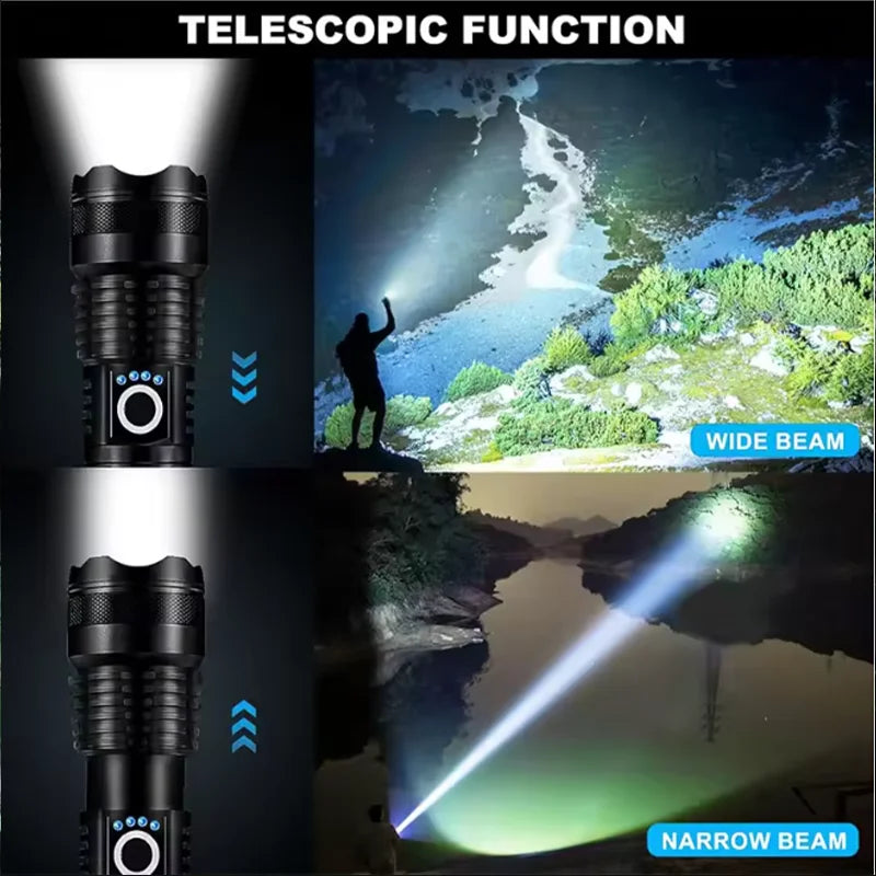 2025 High quality Outdoor-Focused Rechargeable LED Tactical Flashlight ...