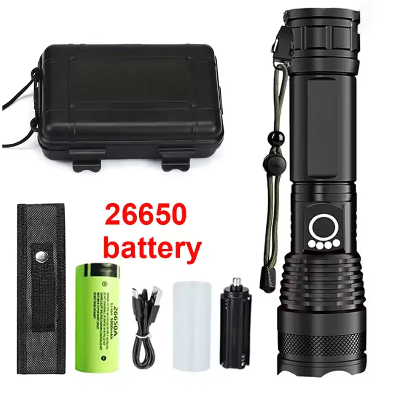 2025 High quality Outdoor-Focused Rechargeable LED Tactical Flashlight ...